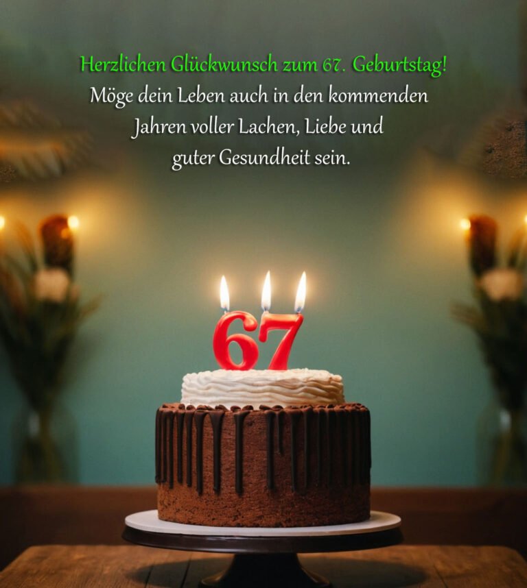 Erstaunlich 67 Geburtstag Spruche Kurz Fotos
