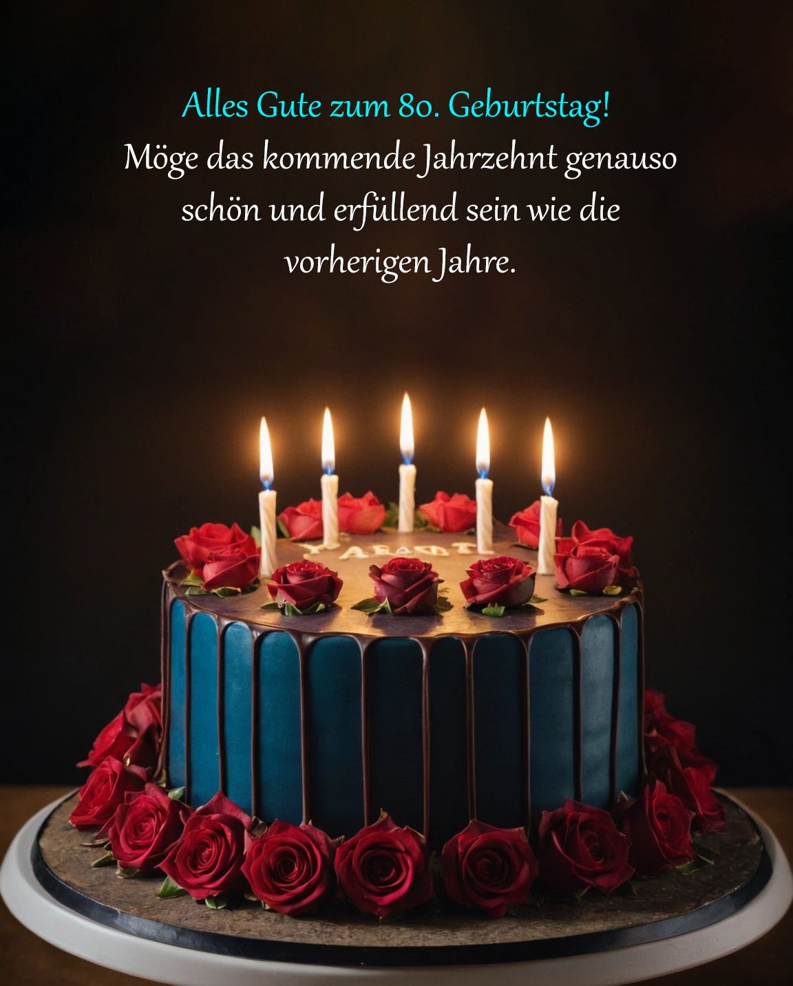 Stilvolle Gluckwunsche Zum 80 Geburtstag