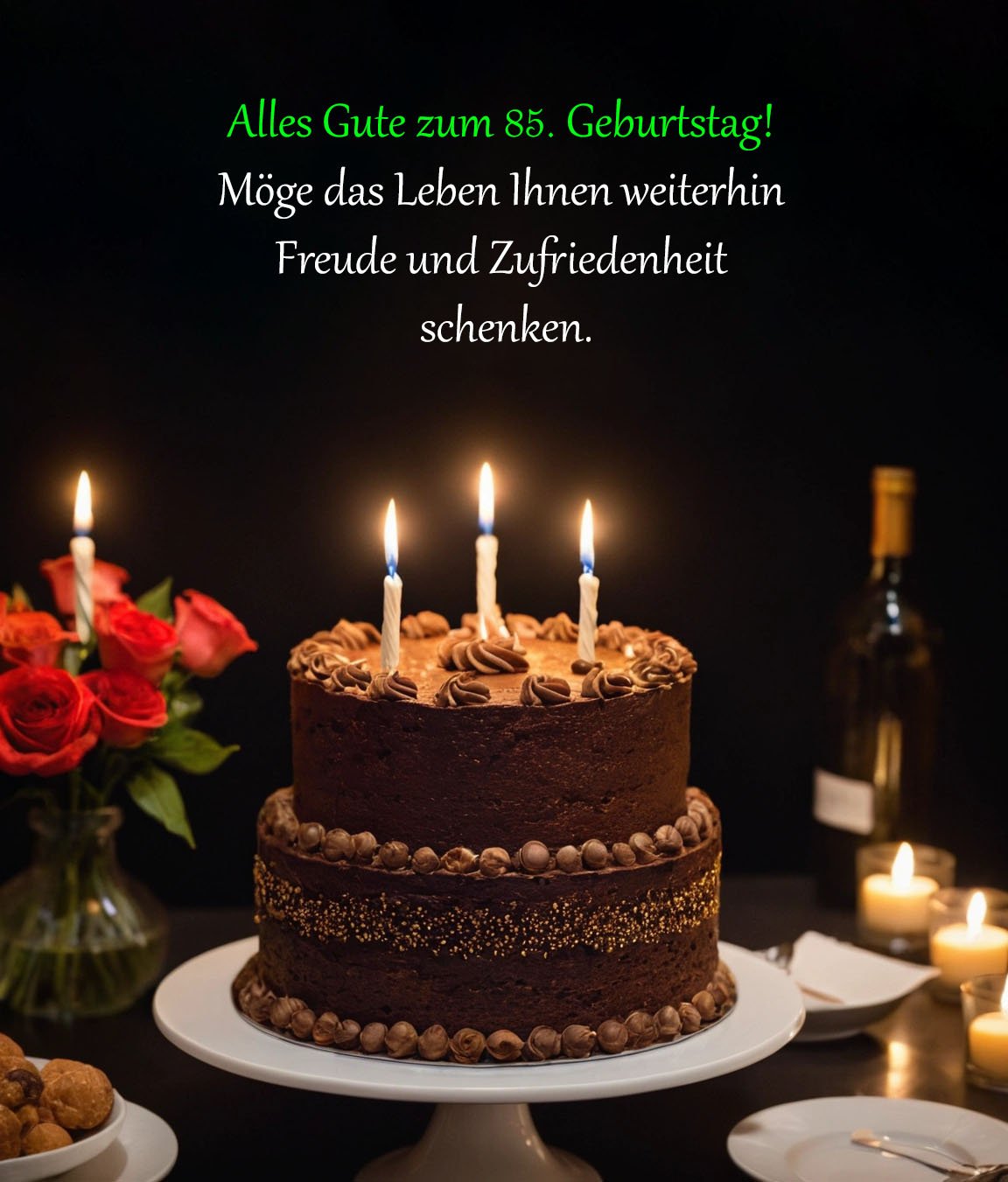 Sprüche für Glückwünsche zum 85. Geburtstag