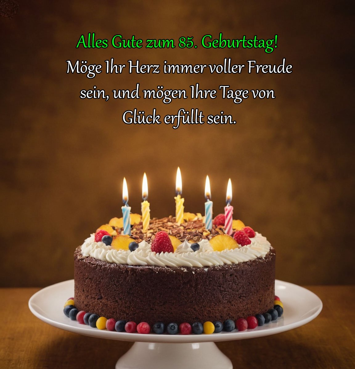 Sprüche für Glückwünsche zum 85. Geburtstag